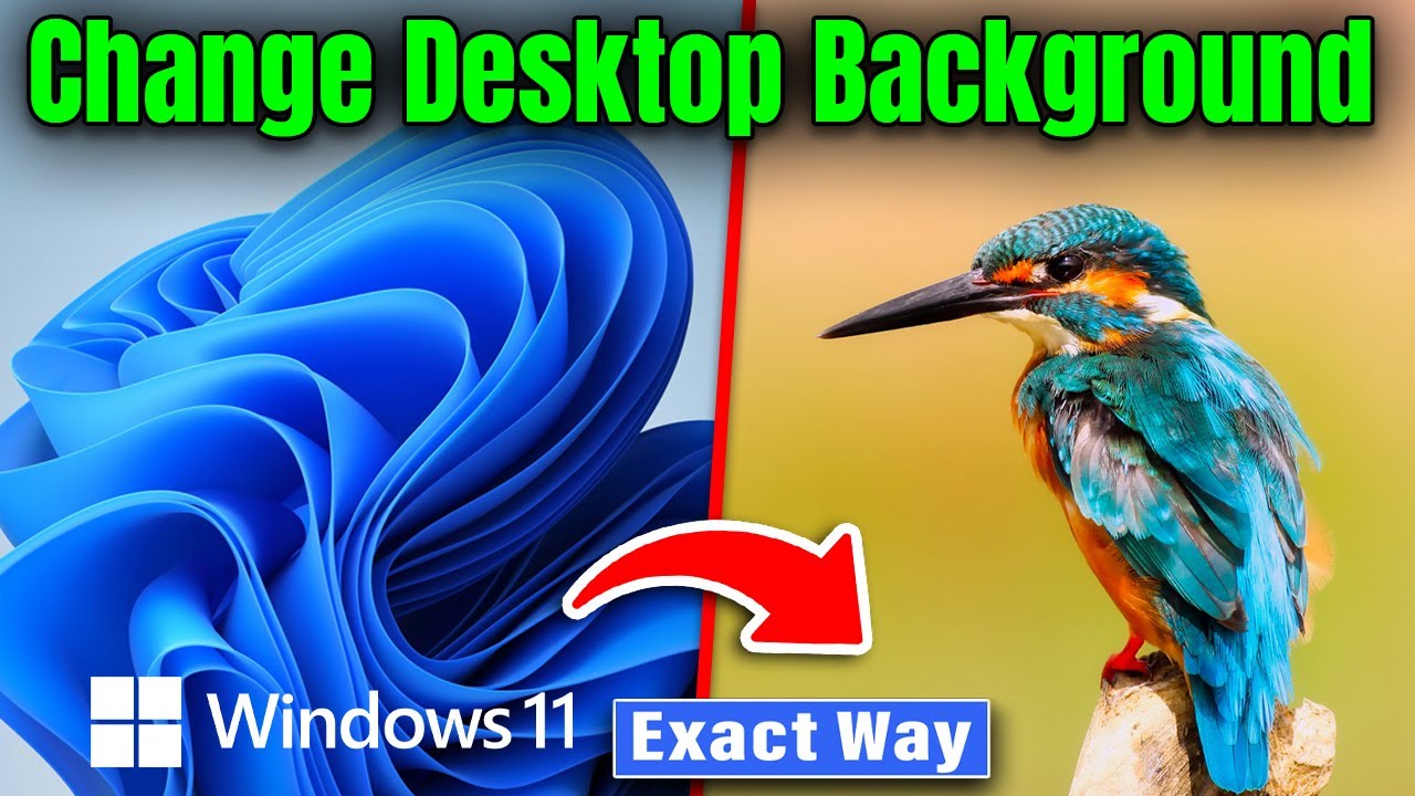 How To Change Desktop Background Windows 11 | Change Desktop Wallpaper ...