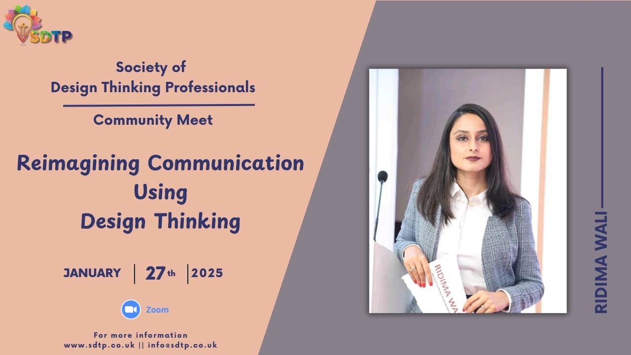 SDTP Community Meet - Jan 25 | Reimagining Communication Using Design Thinking | SDTP - YouTube