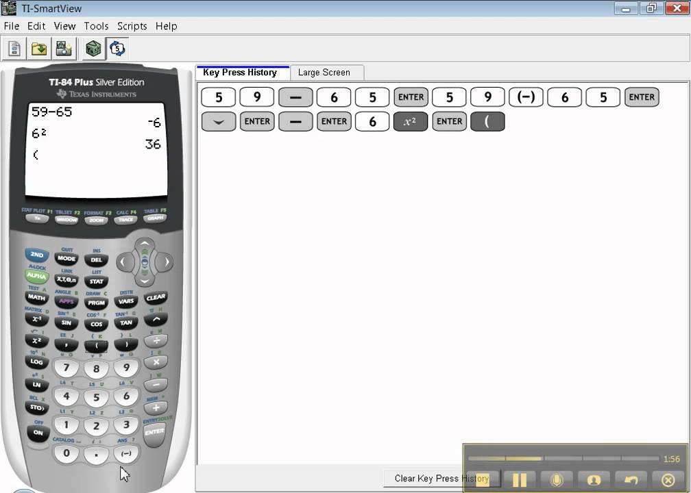 Ti-84 - Basic Operations - Part 1 - YouTube