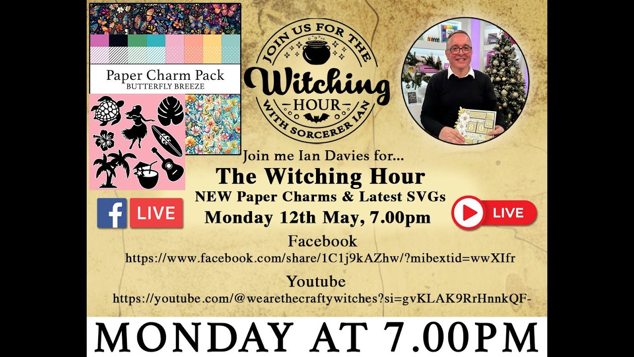 Exploring Paper charms and SVGs from The Crafty Witches - YouTube