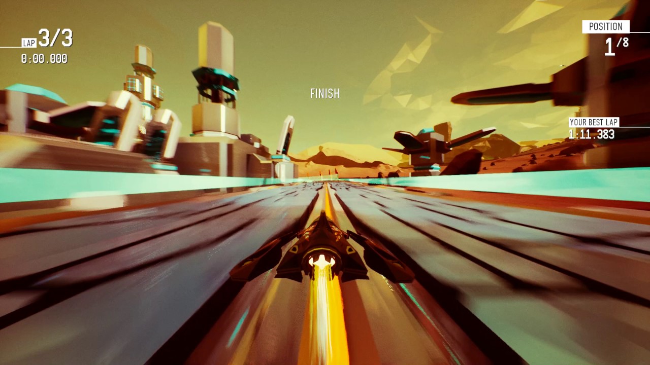 Redout - Mars Pack DLC - Schiapparelli Race Gameplay - YouTube