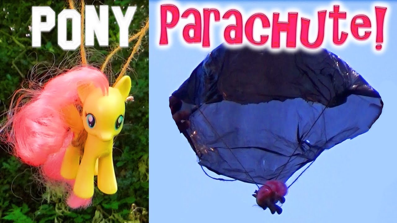 PONY PARACHUTE! Crazy My Little Pony Challenge | MLP Fever - YouTube