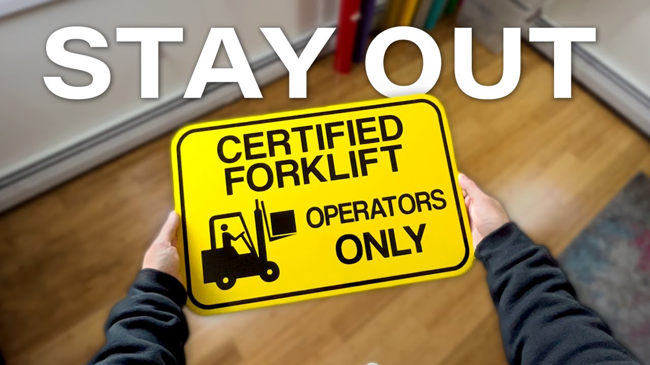 Making A Sign For Forklift Operators - YouTube