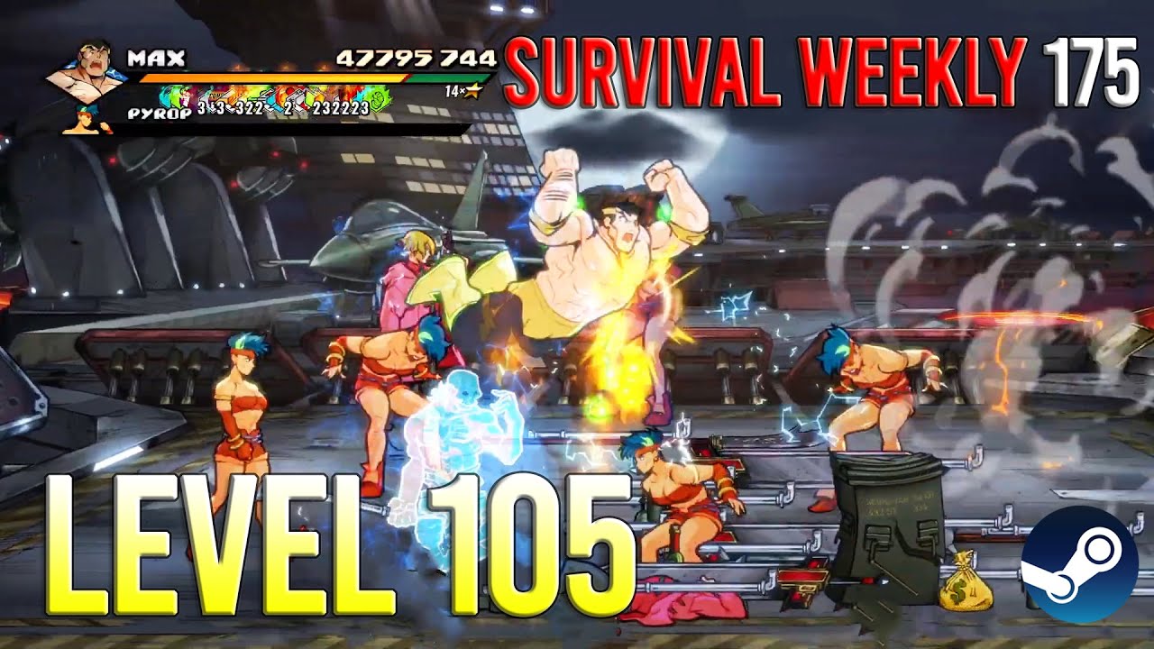 Streets Of Rage 4 - Max SOR4 Survival Weekly 175 V8 (Level 105) - YouTube