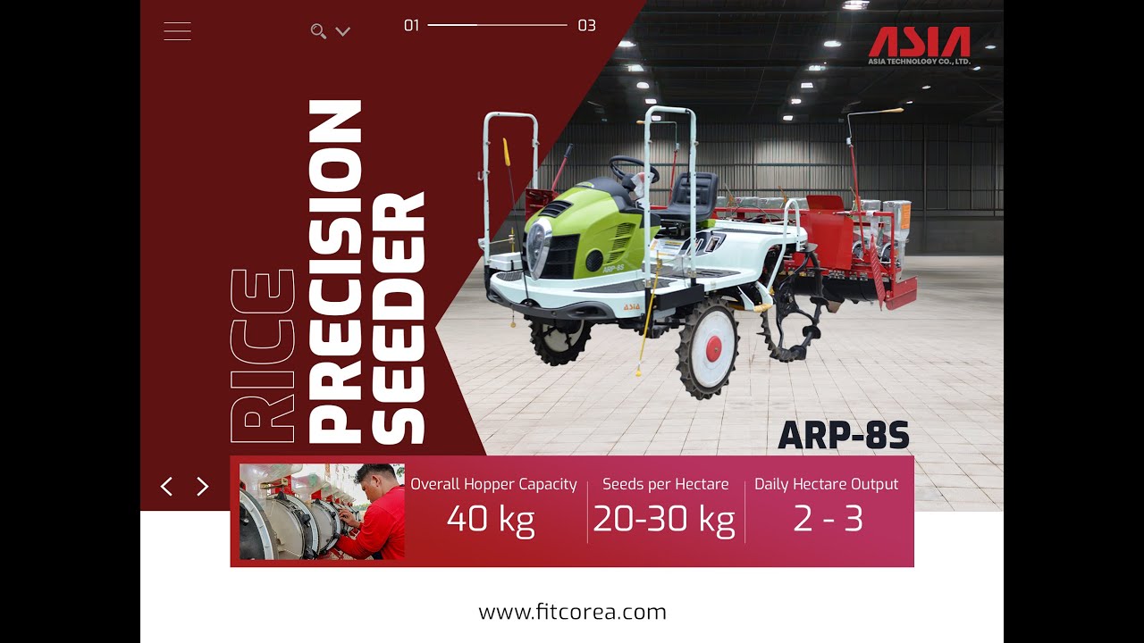Rice Precision Seeder - ARP-8S - YouTube