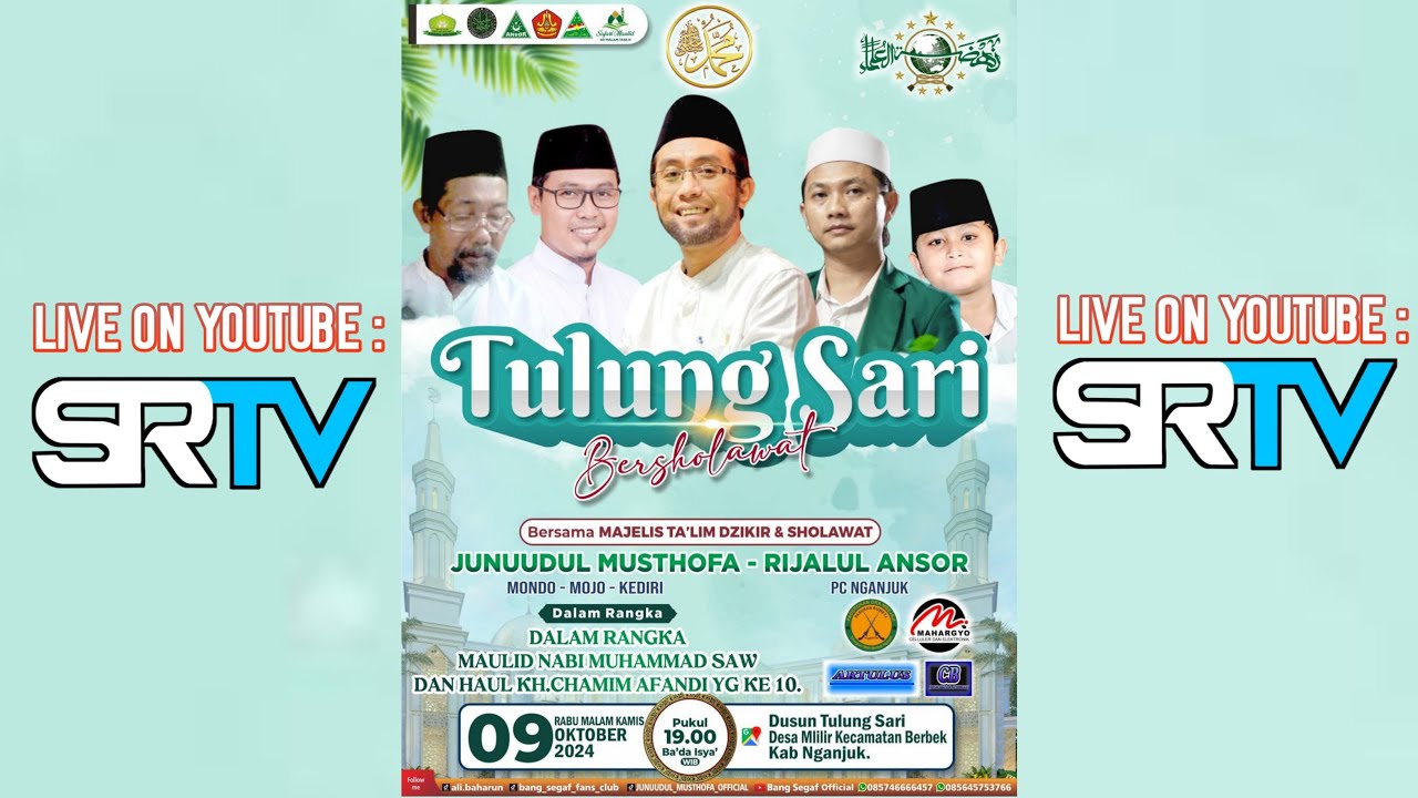 🔴TULUNG SARI BERSHOLAWAT BERSAMA MAJELIS TA'LIM DZIKIR & SHOLAWAT JUNUUDUL MUSTHOFA - RIJAUL ...