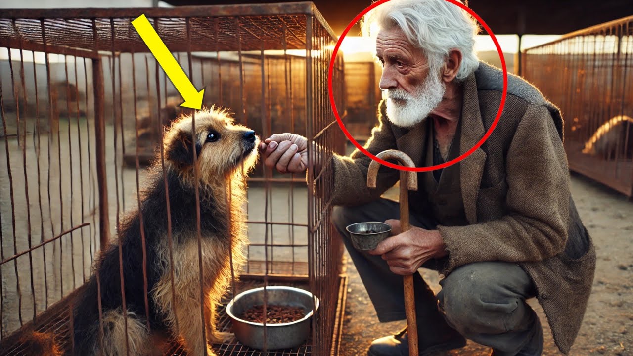 Rejected Dog at Auction Is Bought by an Old Man - YouTube