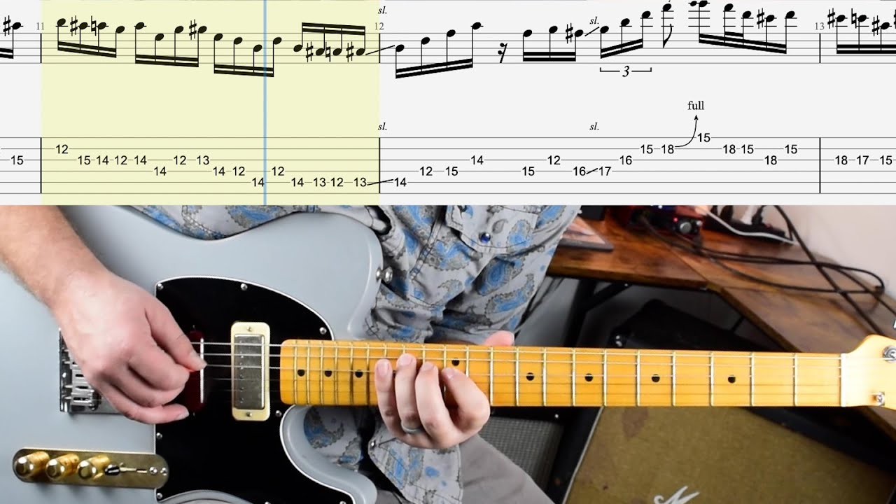 Blazing Fast Country Guitar Solo W/ Tabs and Lesson! Mike Tele Tuck ...