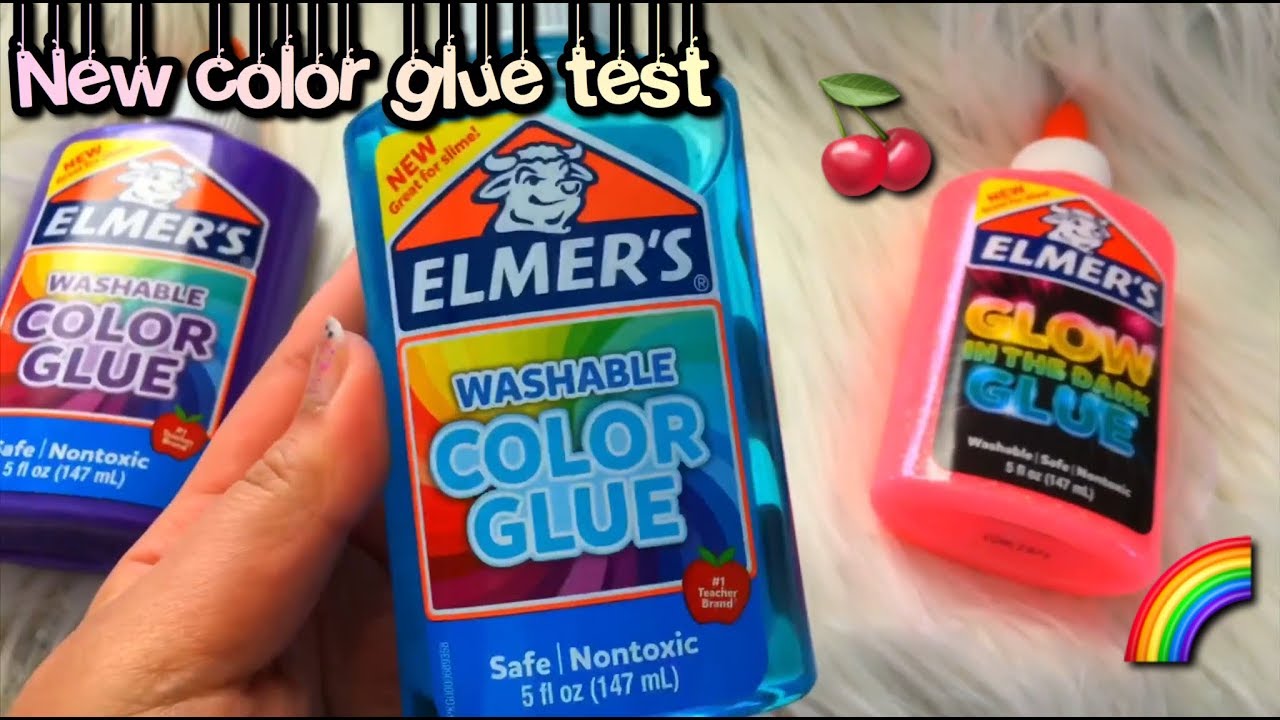 🌈 Testing New Elmer’s Color Glue 🌈 - YouTube