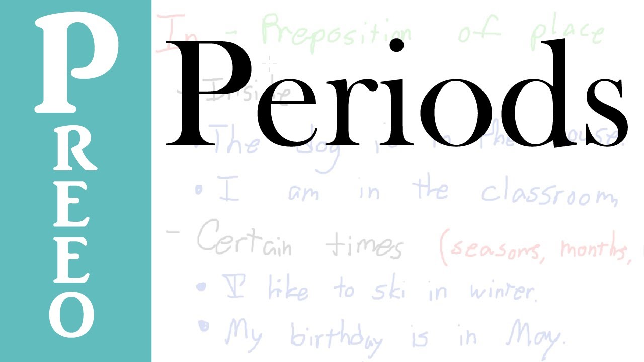Punctuation - Period - YouTube
