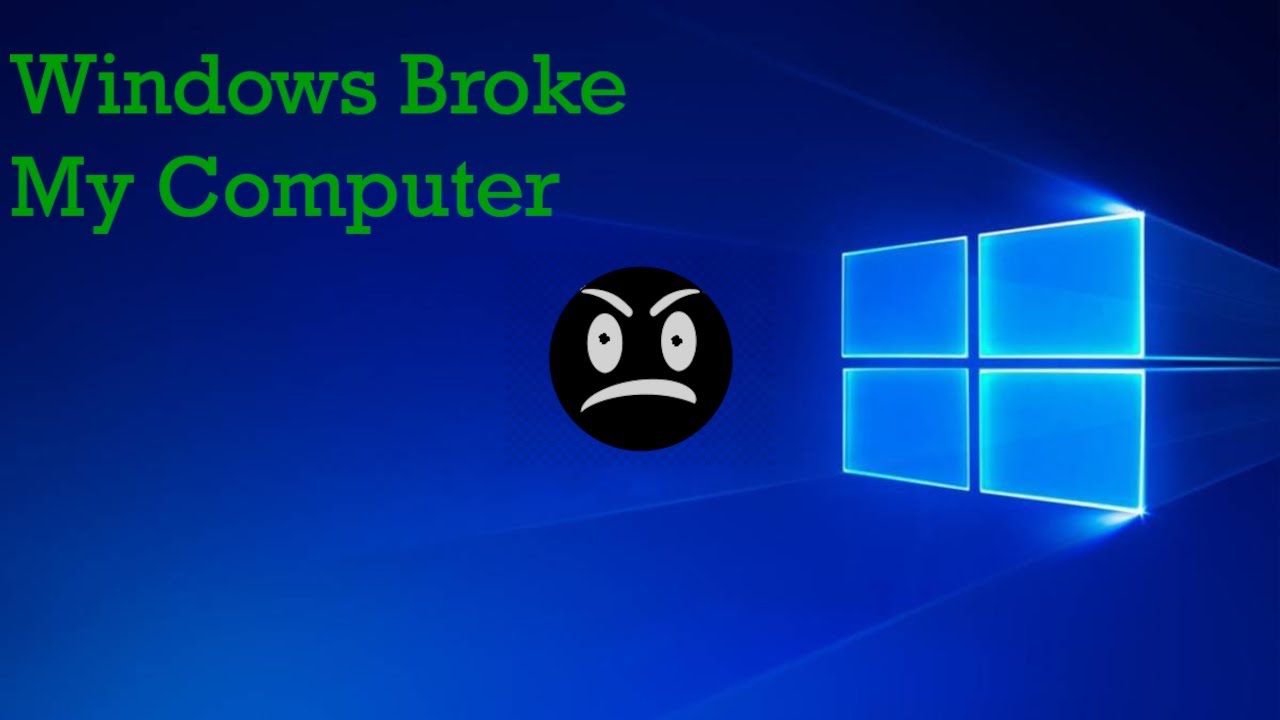 The New Windows 10 update RUINED My computer - YouTube