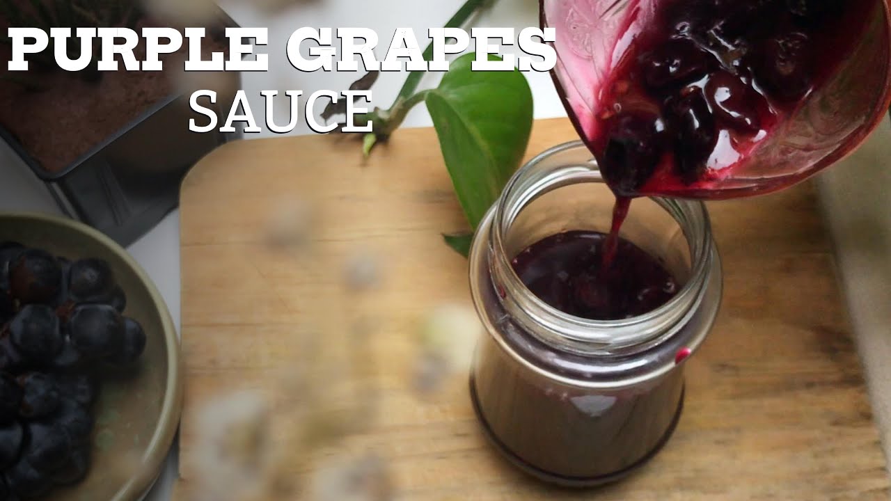 Easy Purple Grape Sauce Recipe - YouTube
