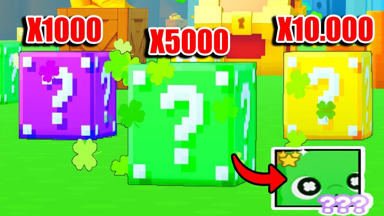 ABRI TODAS AS LUCKY BLOCKS ATÉ ISSO ACONTECER NO PET SIMULATOR X - VEIO ...