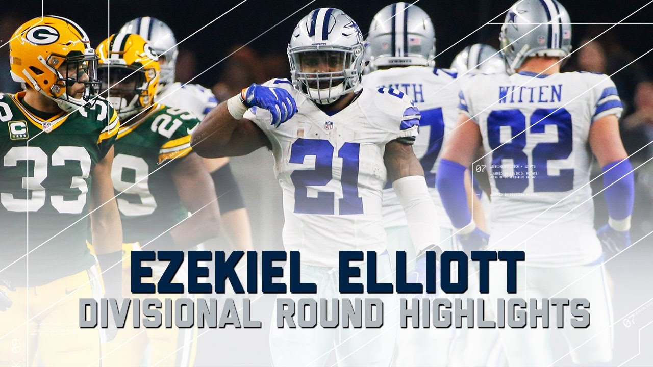 Ezekiel Elliott's Incredible Playoff Debut | Packers vs. Cowboys | NFL ...