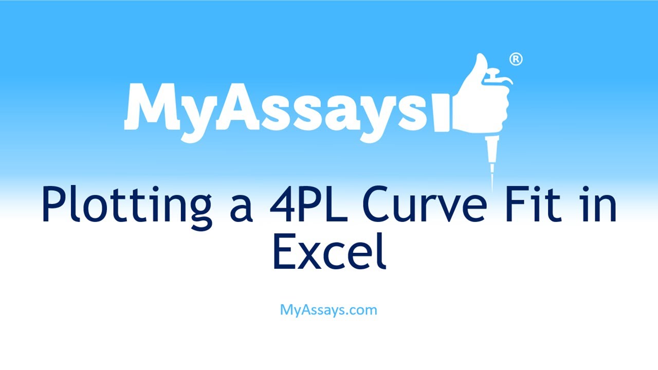 Plotting a 4PL Curve Fit in Excel - YouTube