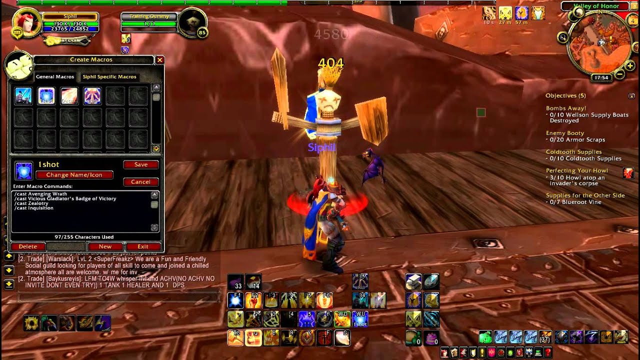 REVISED Ret Pala 1 Shot Macro - YouTube