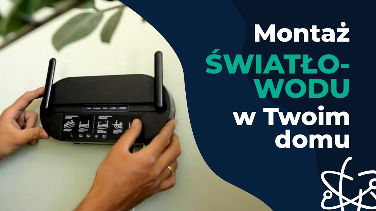 Montaż ŚWIATŁOWODU u klienta! Szybki internet w Twoim domu. - YouTube