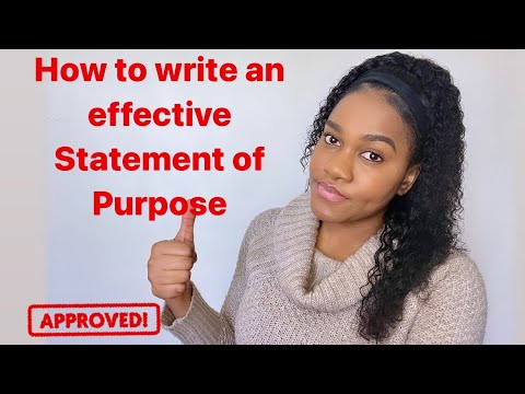 HOW TO WRITE A STRONG STATEMENT OF PURPOSE (SOP) | International ...