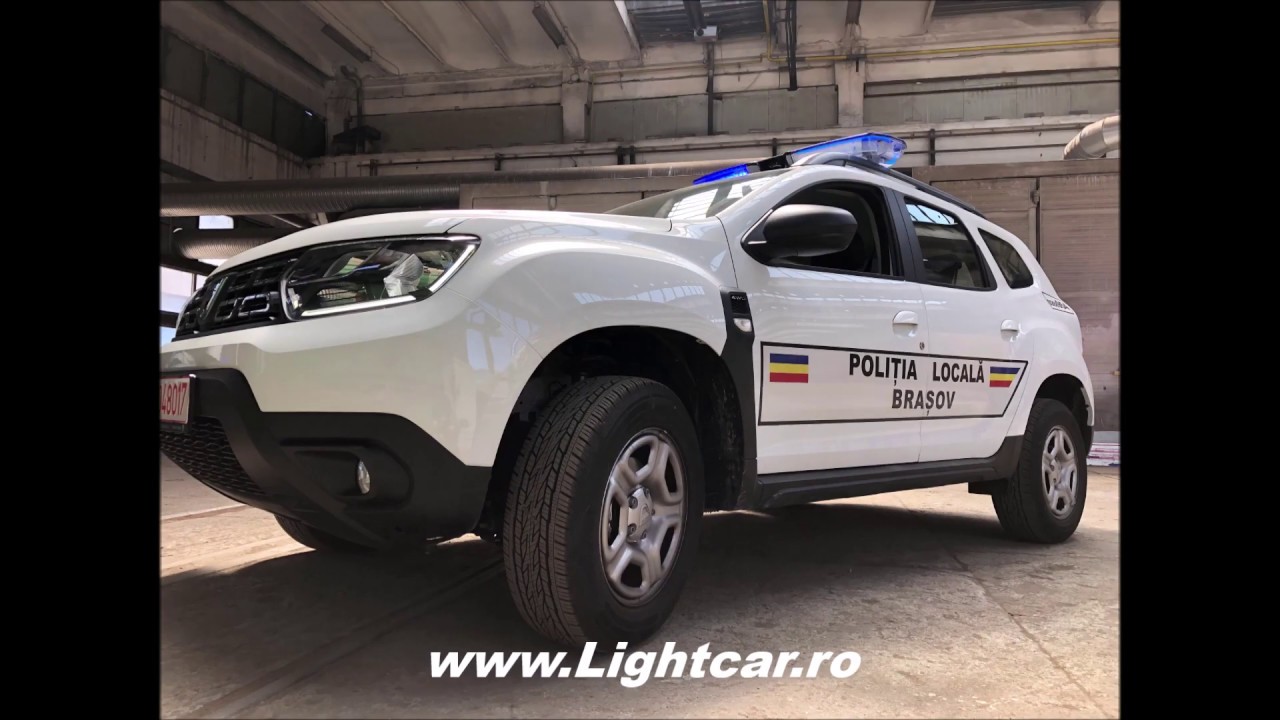 Duster POLITIA LOCALA - girofar sirena - YouTube
