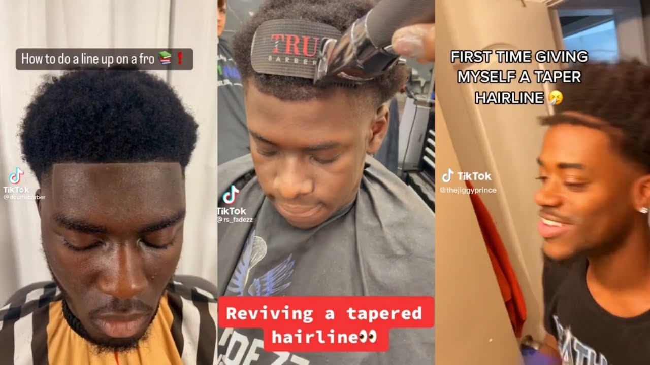 Tapered Hairline Compilation pt. 2 #BlackCrowned 👑 - YouTube