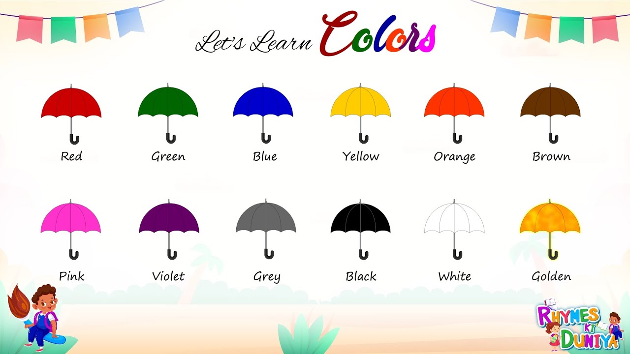 Fun & Easy: Learn Color Names for Kids with Fun Cartoons! Color ...
