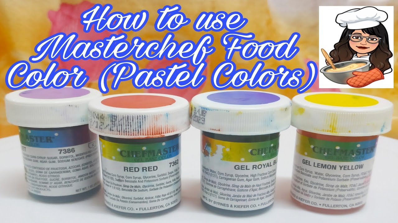 How to use Masterchef Gel Food Color ( Pastel Colors) - YouTube
