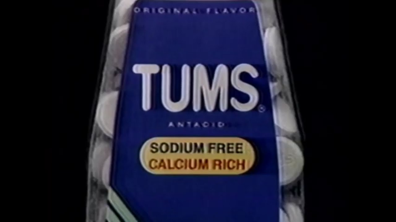 Vintage Tums Commercial | neutralizes one third more and rich in ...