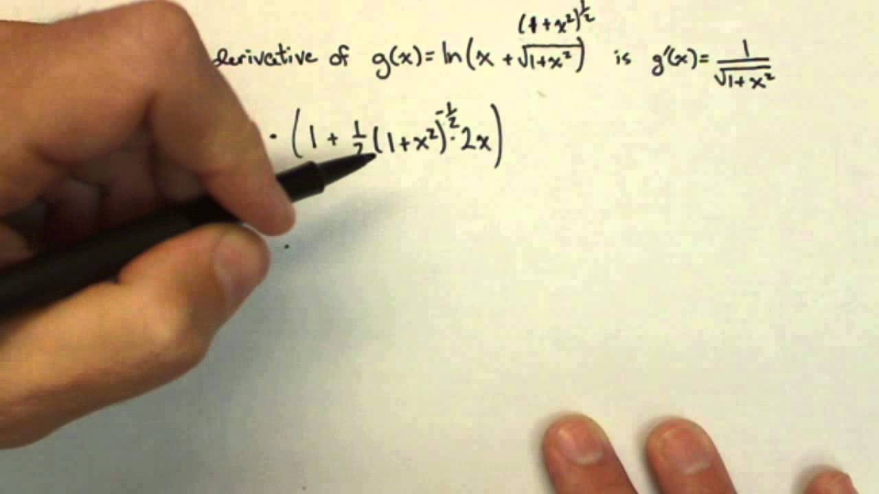 GR5b Simplifying a Derivative via Chain Rule - YouTube