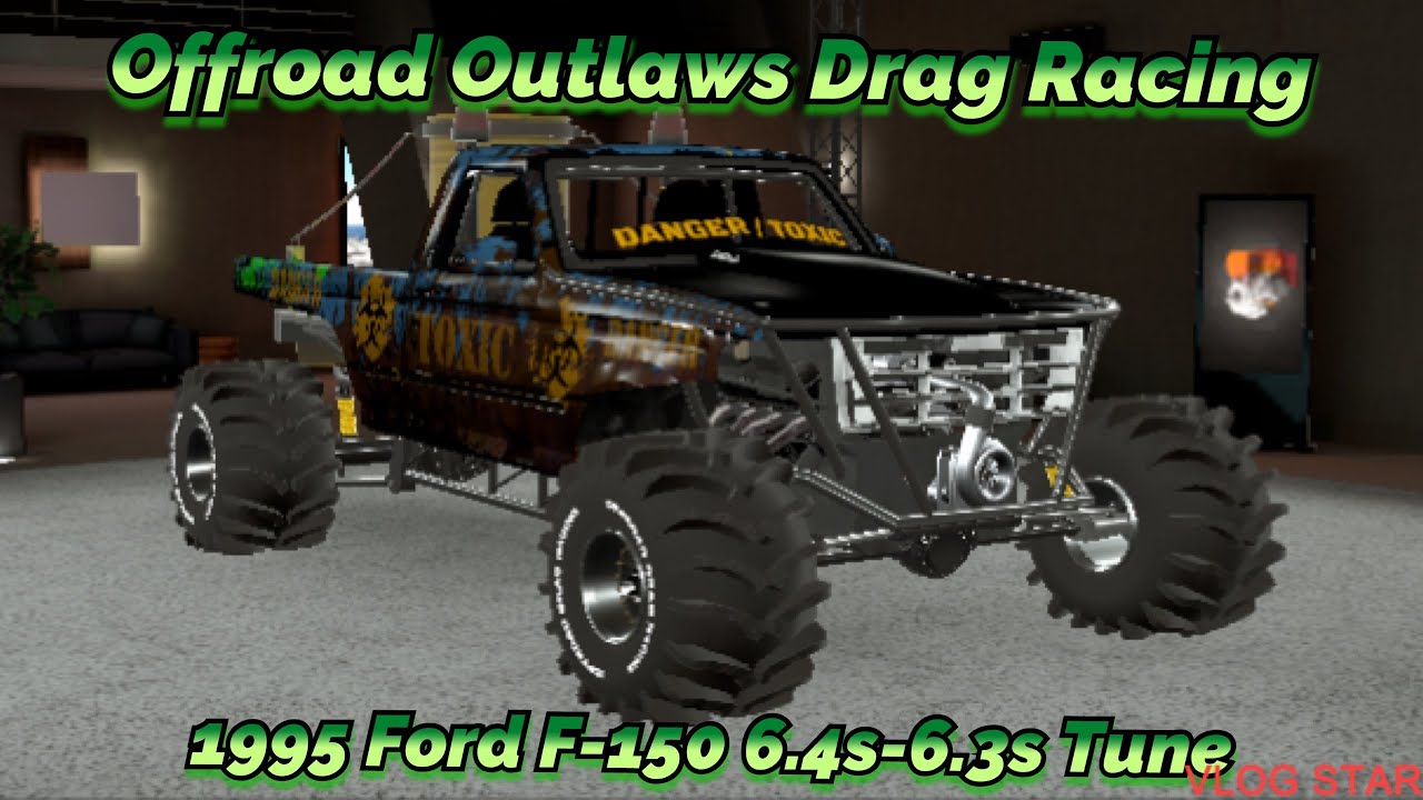Offroad Outlaws Drag Racing: 1995 Ford F-150 Tune 6.4s or 6.3s! - YouTube