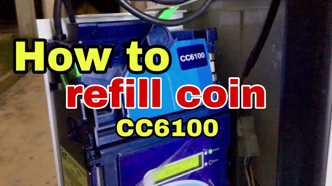 Vending machine. Cara refill coin ( CC6100 model) - YouTube