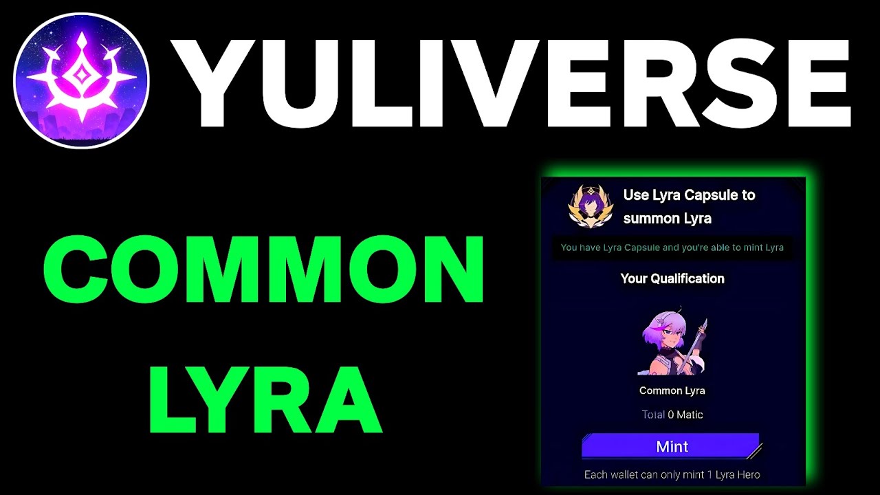 Yuliverse Airdrop Update | Common Lyra NFT Mint Process | How To Mint Common Lyra NFT - YouTube