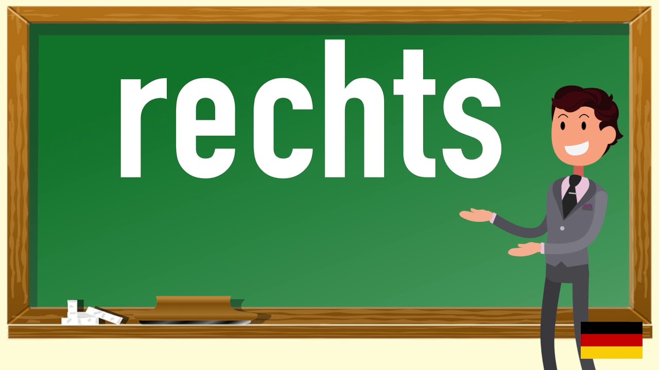 How to pronounce rechts in German - YouTube