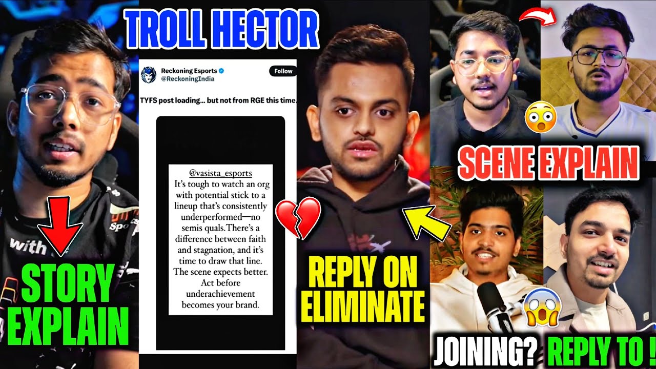 Hector *TYFS* ?🚨 RGE Badly TROLL😱 Ninja on RNTX Hector🤔 Sarang on ...