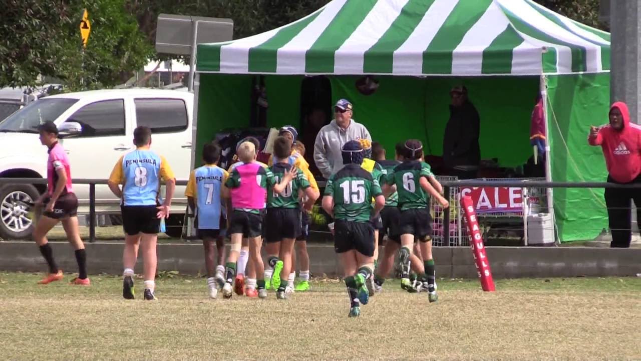 QLD SCHOOL SPORT RL SEMI FINAL U12 MET NORTH VS PENINSULA 2016 - YouTube