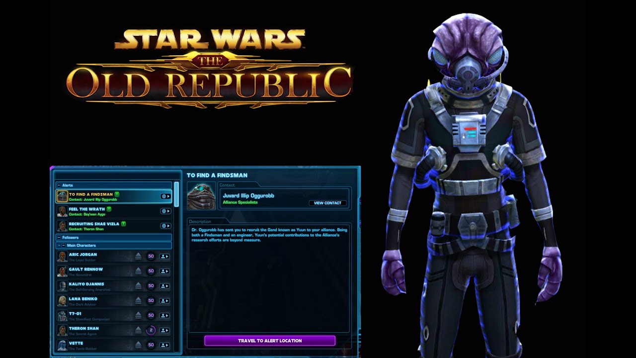 SWTOR : Star Wars - The Old Republic Star Wars - Get Companion Yuun ...
