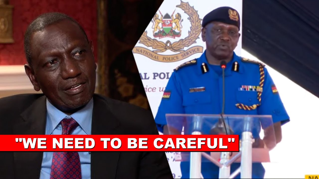 Listen to what new police boss Kanja told Ruto face to face today after ...