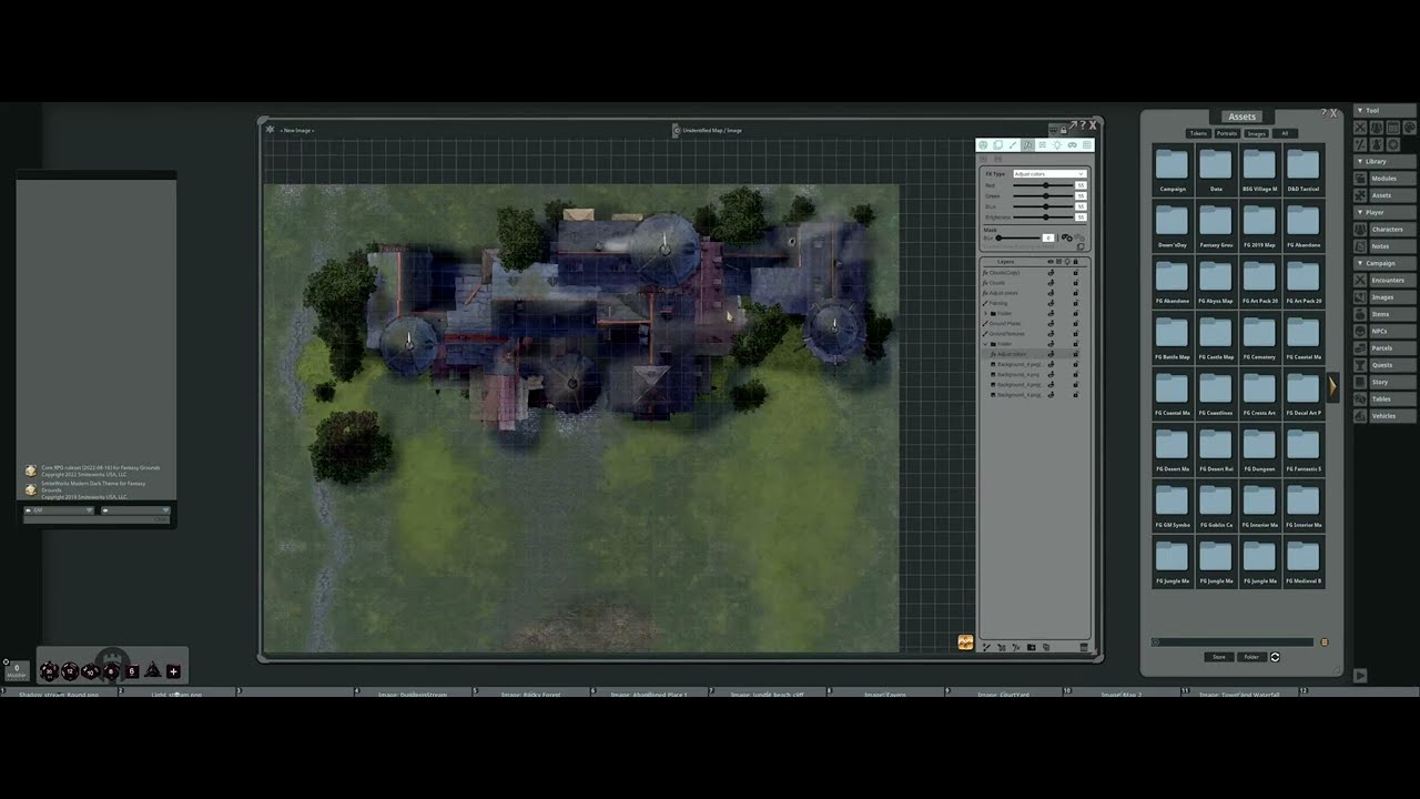 Medieval Town Pt 2 & Asteroid Base- Fantasy Grounds Unity Map & Image ...