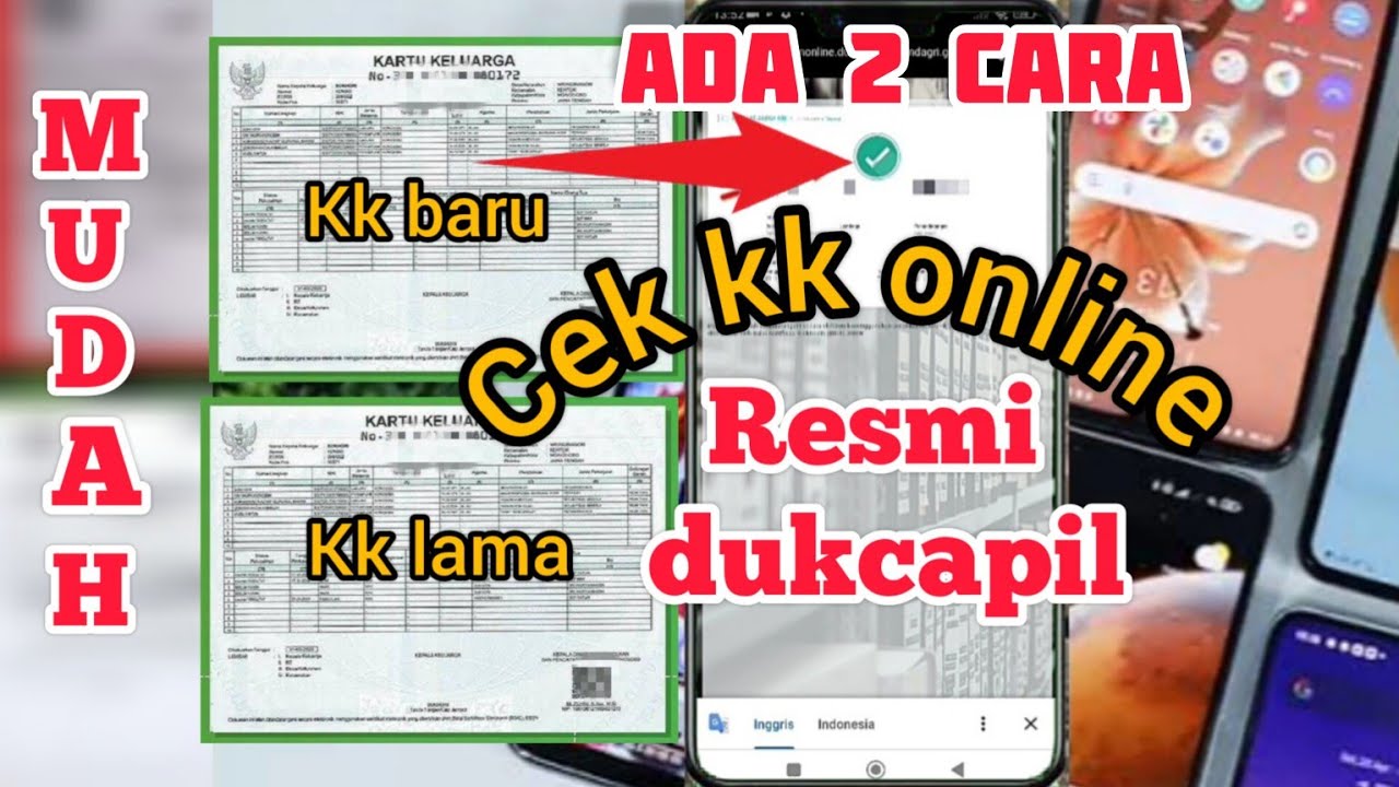 cara cek kk barcode online resmi disdukcapil - YouTube