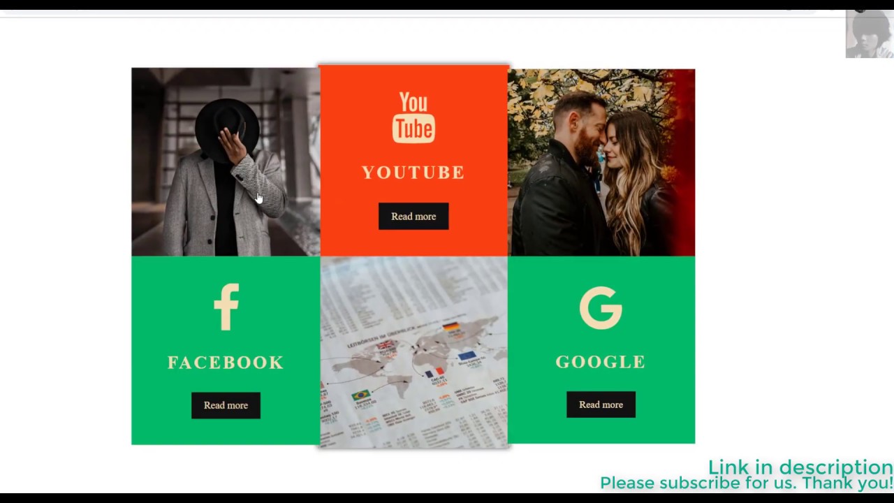Responsive Box Model Using Html And Css No Javascript Youtube