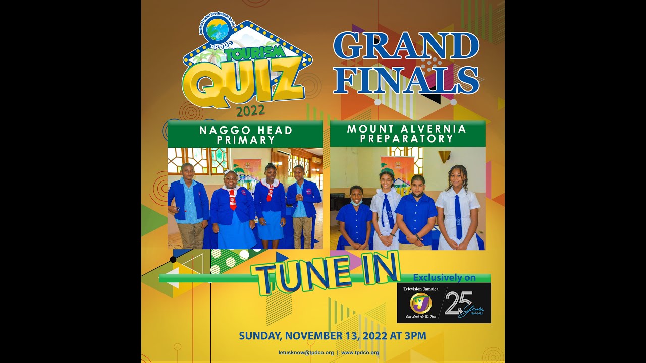 TPDCo Tourism Quiz 2022 Finals on @TelevisionJamaica - YouTube