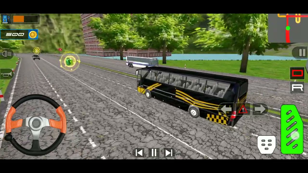 Bus Game's driving _😍 First time accident 😪😭 -mobile screen - YouTube