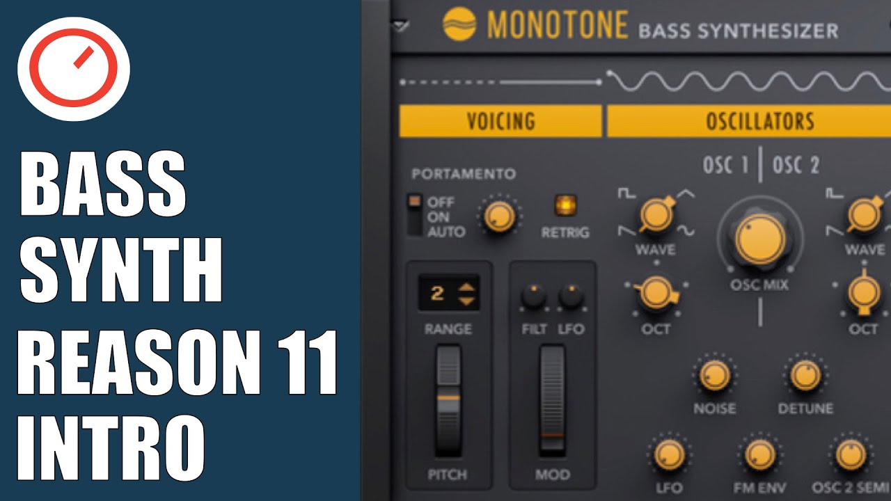 Reason 11 Intro Rack Plugin: Monotone Synthesizer - Simple, Punchy ...