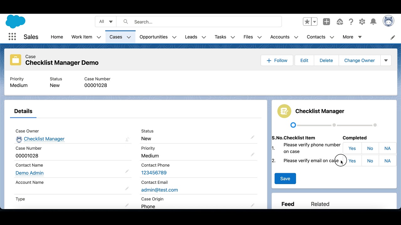 Checklist Manager - Demo - YouTube