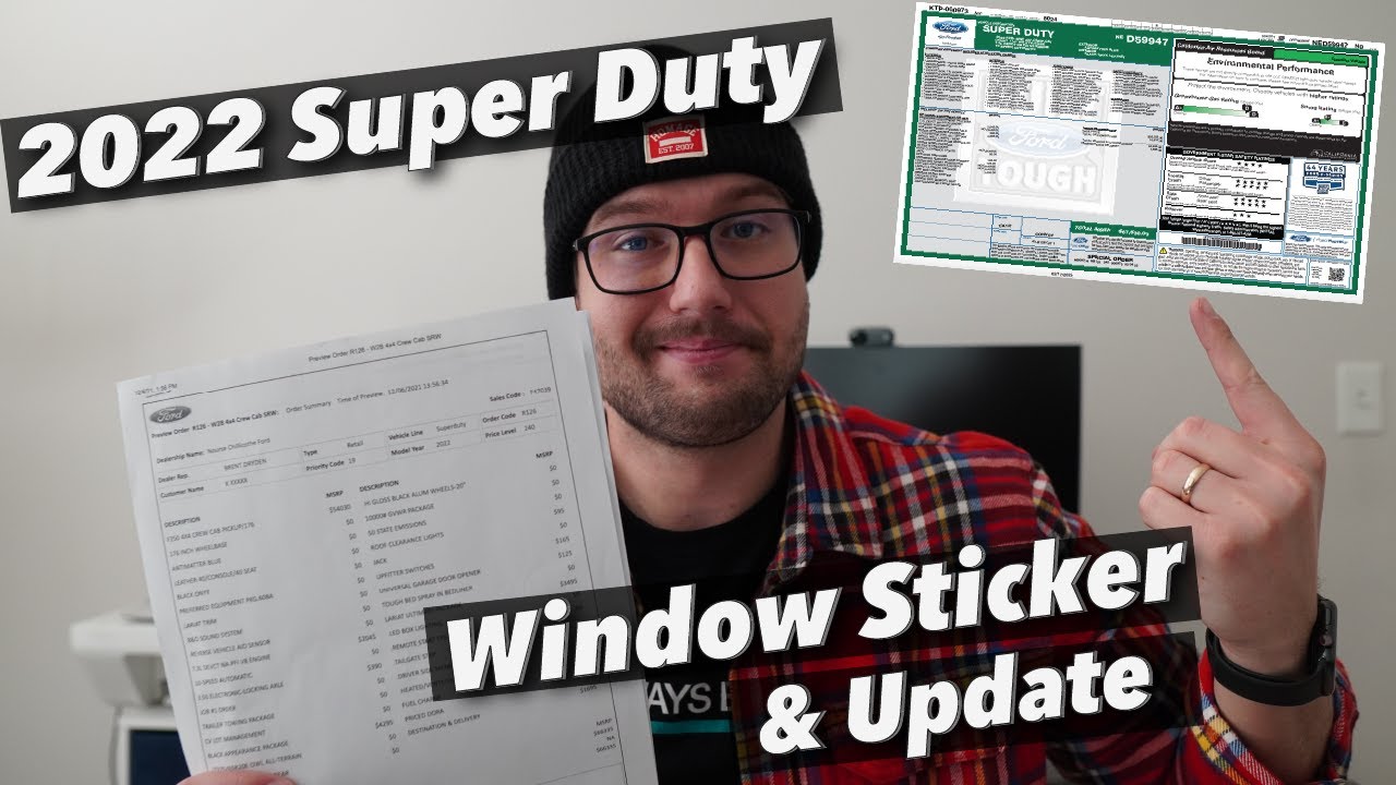 2022 F-250 Super Duty Lariat - Window Sticker and Order Update - YouTube