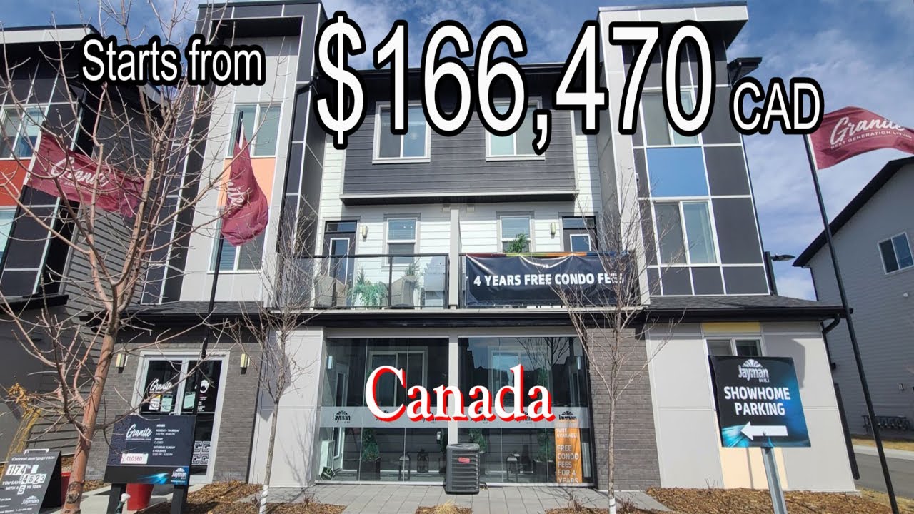 New Jayman Built Townhome / Show Home in Calgary, Alberta, Canada - YouTube