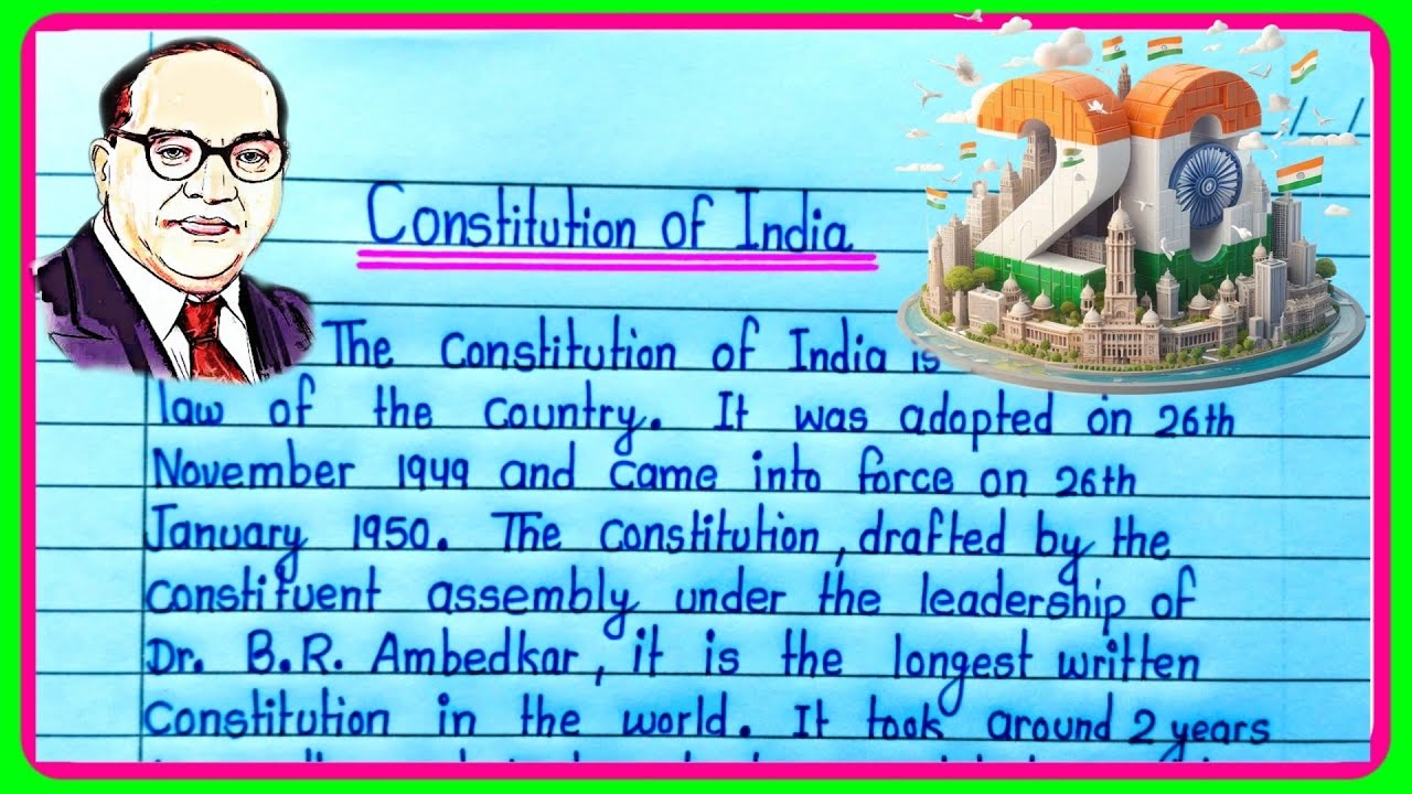 indian constitution essay|Speech on constitution day in english|Essay ...