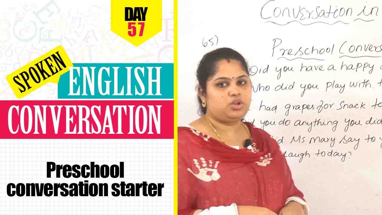 English Conversation | Preschool conversation starter | Conversation in ...