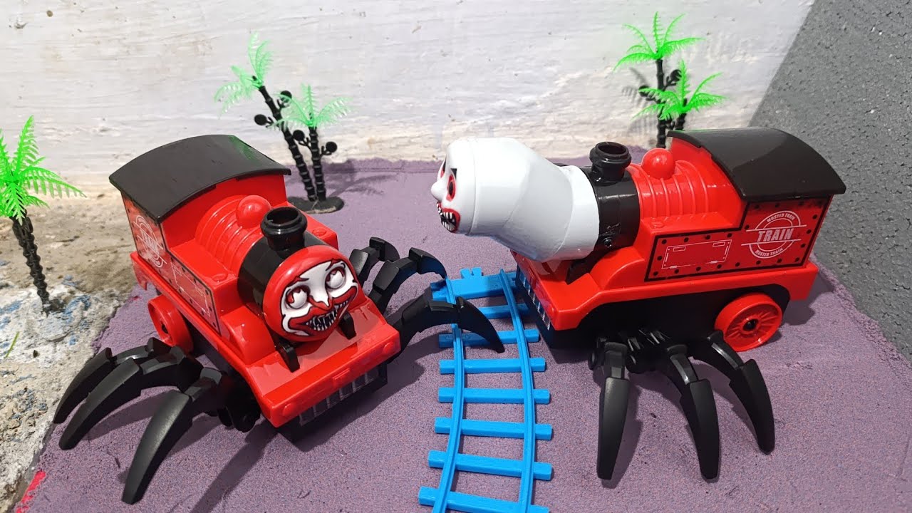 merakit kereta Thomas exe spider,thomas Eskavator, Thomas laba laba ...