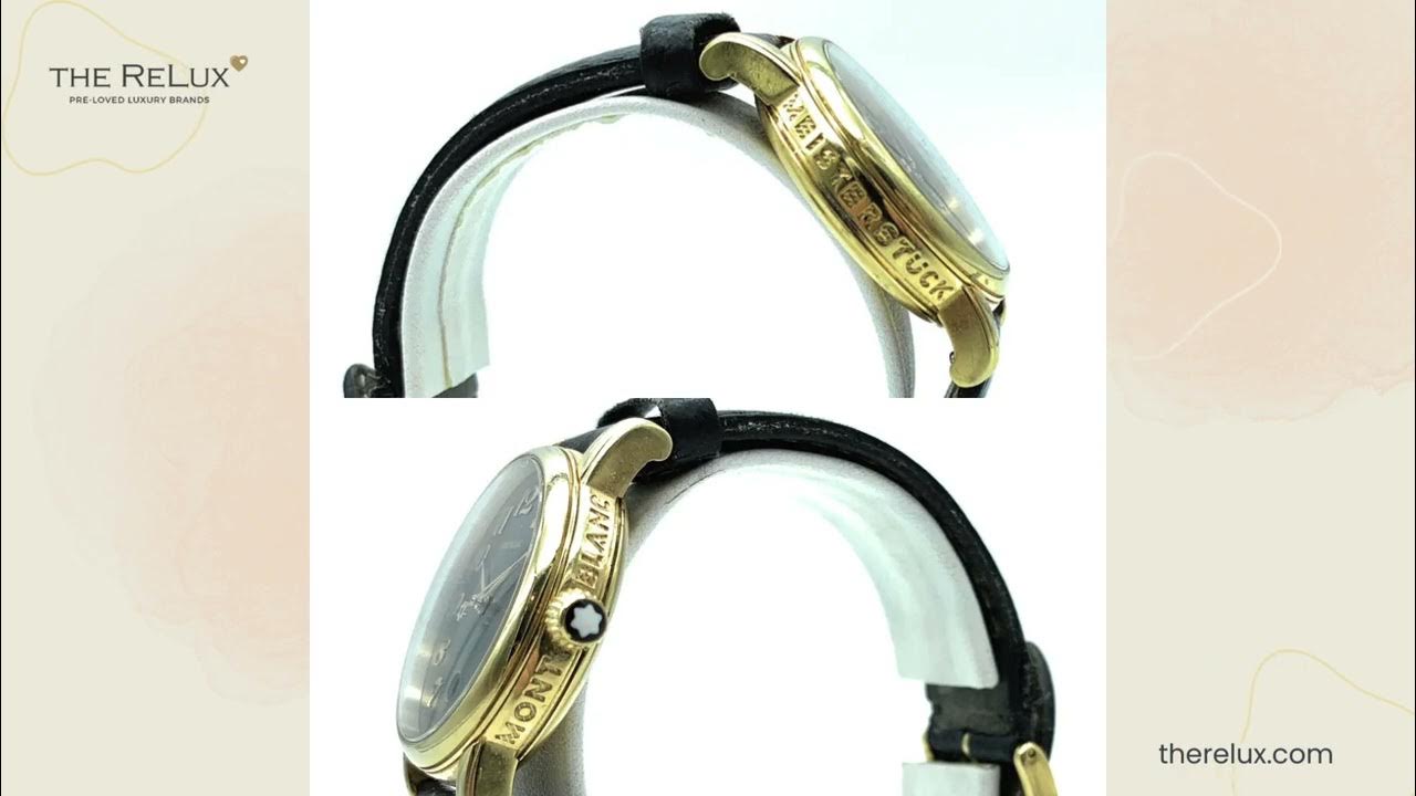Montblanc Meisterstuck Gold-Plated Women's Watch - Model 7005 | The Relux - YouTube