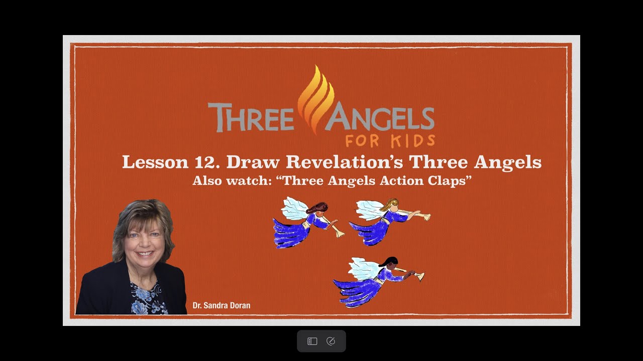 Draw Three Angels Flying in the Sky - YouTube